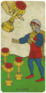 4 de Copas - Significados da Carta do Tarot | iQuilibrio.com